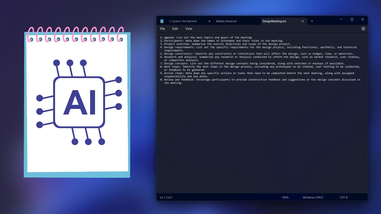Microsoft va intégrer l'IA dans Notepad sur Windows 11 | LaRevueGeek.com