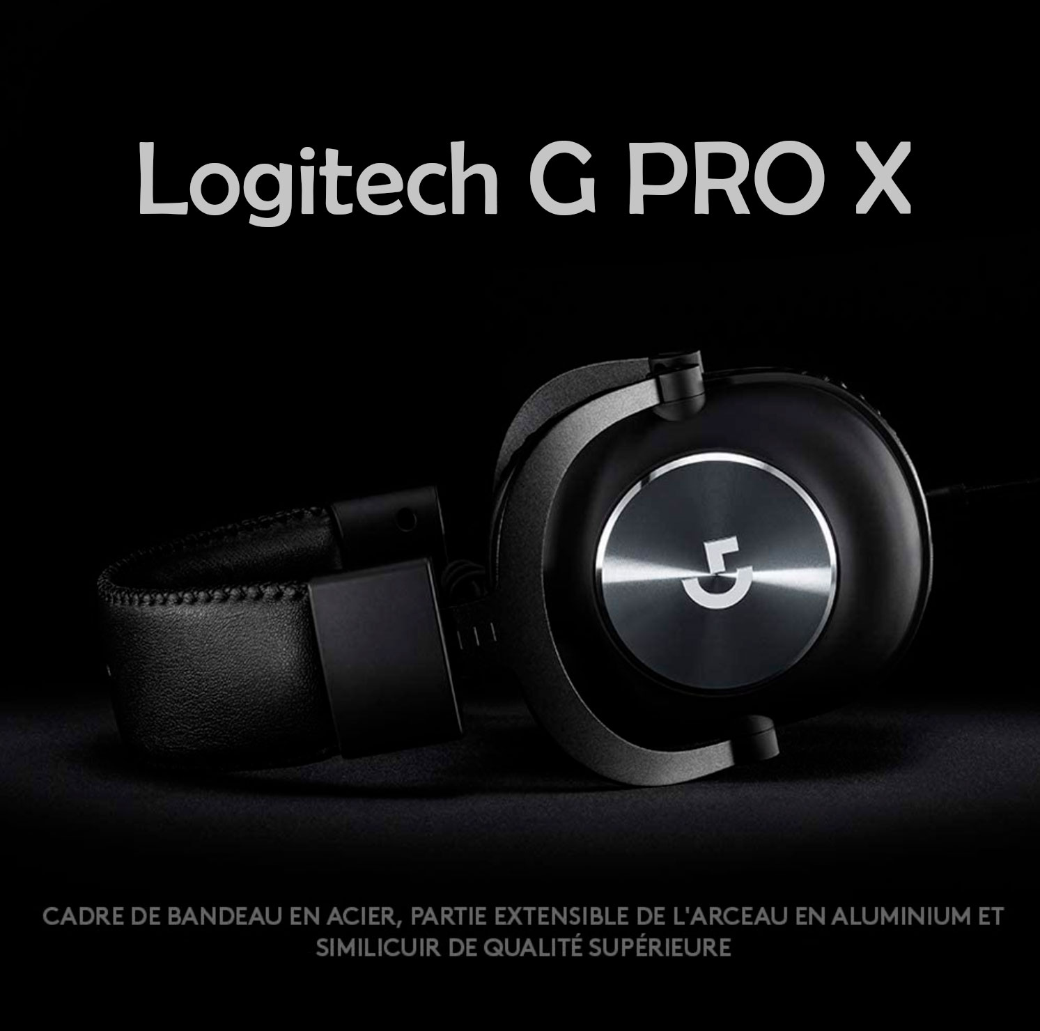 Promo sur le casque Gaming Logitech G PRO X avec Micro BLUE VO!CE, DTS ...