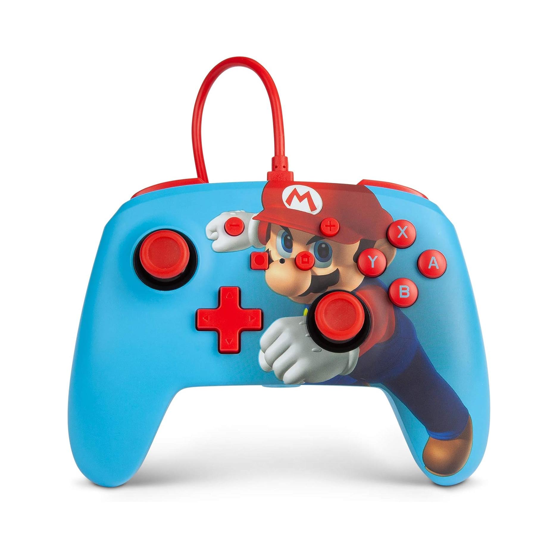 Manette filaire améliorée PowerA pour Nintendo Switch - Mario Punch ...