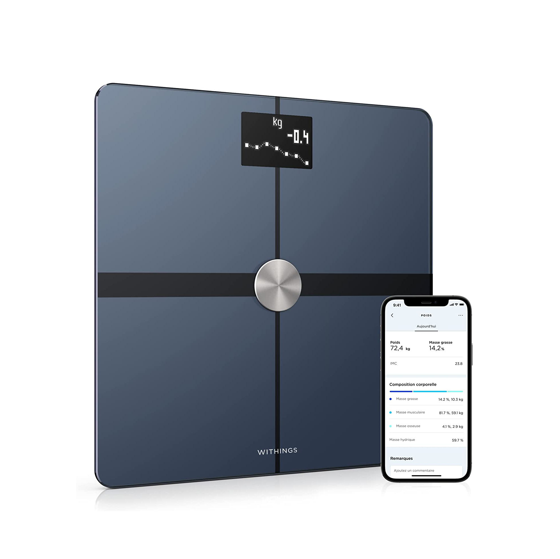 Balance connectée Withings Body + WIFI avec Analyse de la Composition ...