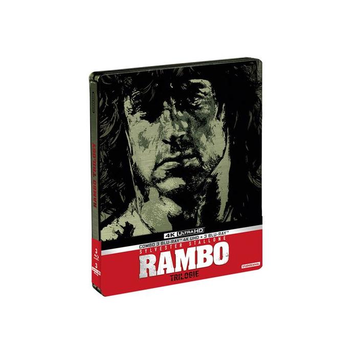 Coffret Rambo La Trilogie Steelbook Edition Limitée Blu-ray 4K Ultra-HD ...