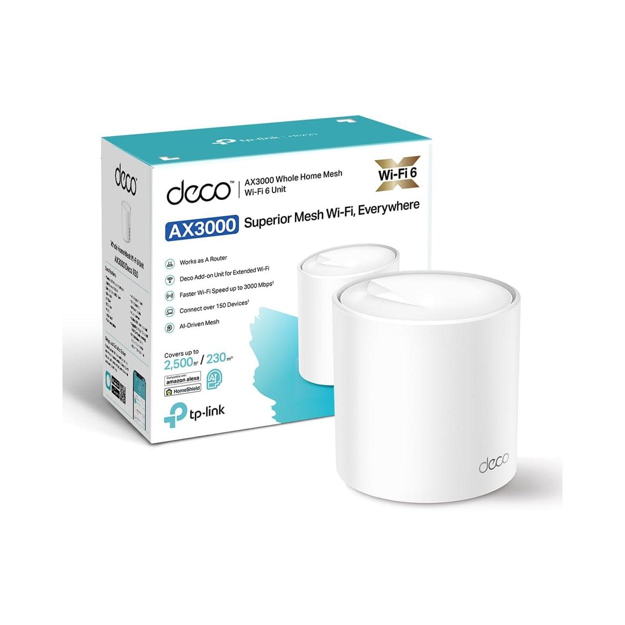 TP-Link Deco WiFi 6 Mesh AX 3000 Mbps Deco X50 | LaRevueGeek.com
