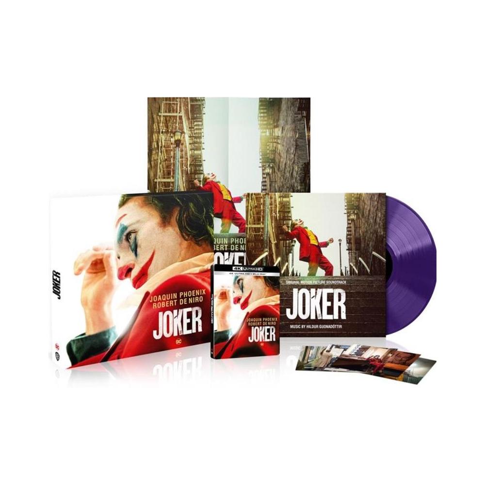 Coffret Collector Blu-Ray 4K Steelbook Joker - Inclus: Bande originale disque vinyle ...