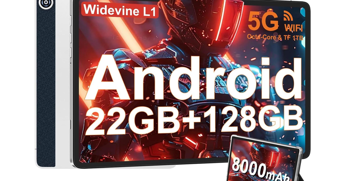 Tablette Android 14 DMOAO avec 22 Go de RAM 128 Go de ROM - Coloris ...